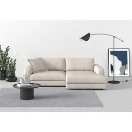 Ecksofa Trendmanufaktur, B:250cm H:84cm T:176cm, grau, 100% Polyester, Wohnzimmer, Sofas, "Bourbon, Designsofa mit tollem Sitzkomfort, L-Form", extra