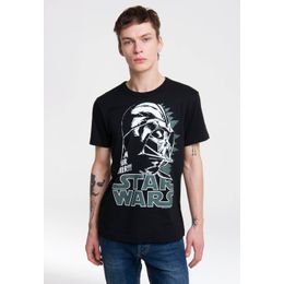logoshirt Damen T-Shirt "Darth Vader - Krieg der Sterne", schwarz, Gr. M, bedruckt, 100% Baumwolle, Shirts, mit Star Wars-Aufdruck