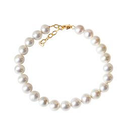 Vivance Damen Armband "585/- Gelbgold Süßwasserzuchtperle 7,5-8 mm", 18+3cm, Gold, gelb, Gold, Armbänder