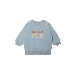 Liliput M&auml;dchen Sweatshirt "i am smart, kind loved, brave", blau, Gr. 86, bedruckt, 80% Baumwolle, 20% Polyester, Sweatshirts, mit aussagekr&auml;ftigem