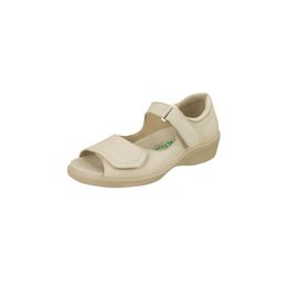Natural Feet Damen Sandale "Tunis", Gr. 36, beige, Leder, Schuhe, mit stoßdämpfender PU-Laufsohle