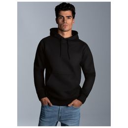 TRIGEMA Herren Kapuzensweatshirt "TRIGEMA Hoodie aus Sweatqualität", schwarz, Gr. XL, 70% Baumwolle, 30% Polyester, Sweatshirts