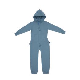 MONIZ Jungen Jumpsuit, Gr. 116, blau, 80% Baumwolle, 20% Polyester, Overalls, mit kuscheligem Komfort