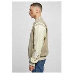 Allwetterjacke Sean John "Sean John Herren SJ Script Logo Collegejacket" Gr. L, beige (sand, light sand) Herren Jacken