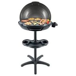 Elektro-Standgrill Steba "VG 325" Kontaktgrill_Standgrill_Tischgrill_Teppanyakigrill schwarz (schwarz/grau)