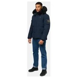 Winterjacke STONE HARBOUR "Halvaar" Gr. XXL (56), blau (navy) Herren Jacken stylischer Winterparka mit abnehmbarer Kapuze