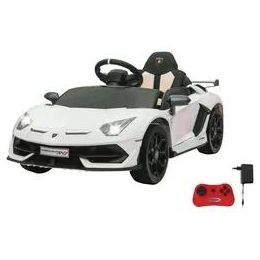 Elektro-Kinderauto Jamara "Ride-on Lamborghini Aventador SVJ" Elektro-Kinderfahrzeuge weiß Kinder