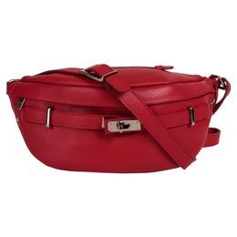 Samantha Look Damen Gürteltasche, rot, Leder, clean, Taschen, echt Leder, Made in Italy