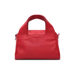 Gretchen Damen Henkeltasche "Ruby Tote Three", rot, Leder, Taschen, aus italienischem Kalbsleder