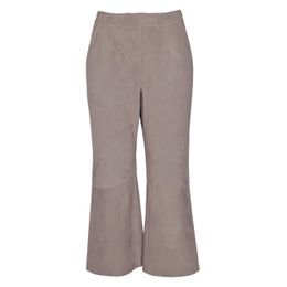 Maze Damen Lederhose "42021164", lila, Gr. S, Obermaterial: 100% Ziegenveloursleder; Innenfutter: 100% Baumwolle, Hosen