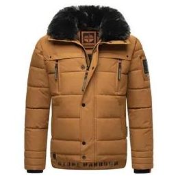 Steppjacke STONE HARBOUR "Witas" Gr. XXL (56), braun (zimt) Herren Jacken gesteppte Winterjacke mit abnehmbarer Kapuze