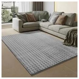 Teppich the carpet "Flow" Teppiche Gr. B: 80 cm 1 St., 16 mm, L: 300 cm, grau (anthrazit)