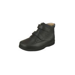 Natural Feet Herren Klettschuh "Trondheim XL", Gr. 45, schwarz, Leder, Schuhe, mit veränderbarer Sohle
