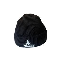 WeeDo Jungen Beanie "WeeDo Beanie", schwarz, Gr. 39, Obermaterial: 59% Polyester, 23% Viskose, 18% Nylon, Mützen, Weiches Material
