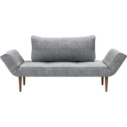 Schlafsofa, B:200cm H:61cm T:70cm, grau, INNOVATION LIVING , Web SOFT (100% Polyester);Web fein FLASHTEX (100% Polyester);Web grob TWIST (100%