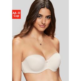 Lascana Damen Multiway-BH, Gr. 85, beige, Microtouch, Obermaterial: 80% Polyamid (TACTEL), 20% Elasthan, BHs, mit abnehmbaren, normalen und