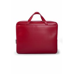 Gretchen Damen Laptoptasche "Crocus Laptop Bag", rot, Rindsleder, Taschen, aus italienischem Rindsleder