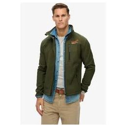 Outdoorjacke Superdry "SOFTSHELL TREKKER TRACK JACKET" Gr. S, grün (army khaki) Herren Jacken