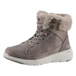 Winterboots Skechers "GLACIAL ULTRA-COZYLY" Gr. 36, grau (taupe) Damen Schuhe High Top Sneaker mit Ortholite Einlegesohle für optimale Dämpfung Bestseller