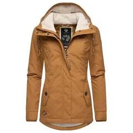 Winterjacke Ragwear "Monade" Gr. S (36), braun (hellbraun) Damen Jacken Winterparka mit Kapuze und m. Fleece gefüttert