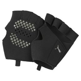 Puma Damen Trainingshandschuhe "Essential Premium Grip Fingerlose Handschuhe Erwachsene", schwarz, Gr. S, Obermaterial: 32% Polyester, 68%