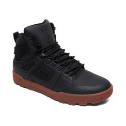 DC Shoes Sneakerboots "PURE HIGH-TOP WR BOOT", Gr. 42, schwarz, Leder, unifarben, Schuhe, Winterschuhe, Winterboots, Schnürboots, Wintersneaker