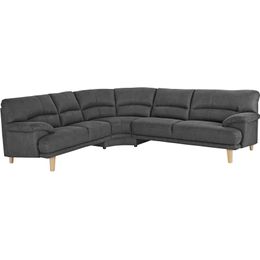 Polsterecke Trendmanufaktur, B:280cm H:87cm T:240cm, grau, Sofas, "Cecilia, italienisches Designsprache, modern und komfortabel, L-Form", toller