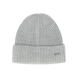 SOS Herren Beanie "Girdwood", grau, unifarben, Wolle, Mützen, mit atmungsaktiver Eigenschaft