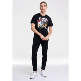 logoshirt Herren T-Shirt "Marvel Comics", schwarz, Gr. XL, bedruckt, 100% Baumwolle, Shirts, mit lizenzierten Originaldesign