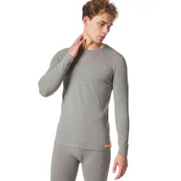 Bruno Banani Herren Unterhemd "Warm Up", Gr. XL, grau, Obermaterial: 93% Baumwolle, 7% Elasthan, unifarben, Unterhemden, mit kontrastfarbenen