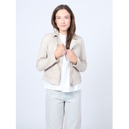 Mustang Damen Lederjacke "31020143", beige, Gr. M, Obermaterial: 100% Lammleder; Futter: 90% Baumwolle, 10% Polyester; &Auml;rmelfutter: 100% Polyester,