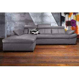 Ecksofa, B:280cm H:77cm T:170cm, grau, exxpo - SOFA FASHION, Microfaser-Primabelle (100%
