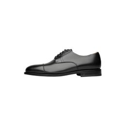 Henry Stevens Herren Schnürschuh "Winston CD Businessschuh", Gr. 47,5, schwarz, Leder, Schuhe, Herren Halbschuhe Leder handgefertigt, Anzugschuhe