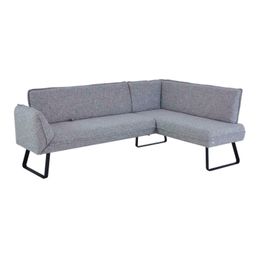 K+w Komfort & Wohnen Eckbank, H:91cm T:68cm, grau, K+W KOMFORT & WOHNEN, Esszimmer, Sitzbänke, "Drive", mit Seitenteilverstellung am langem Schenkel zur