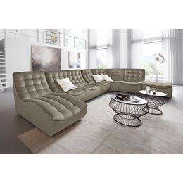 Sessel Calia italia, B:81cm H:88cm T:102cm, braun, Luxus-Microfaser Selfie (100% Polyester), Wohnzimmer, Sessel, "Banjo, Designsessel mit