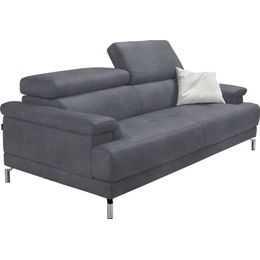 2,5-Sitzer Egoitaliano, B:200cm H:76cm T:106cm, blau, Luxus-Micofaser Lederoptik (100% Polyester) ist ein neues technisches Gewebe mit einem