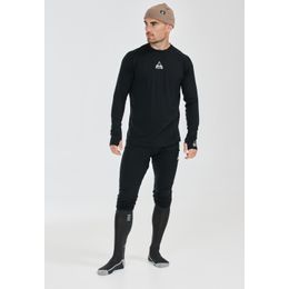 SOS Herren Funktionsshirt "Nuuk", schwarz, Gr. XL, unifarben, 100% Wolle, Shirts, mit temperatur- und feuchtigkeitsregulierender Funktion
