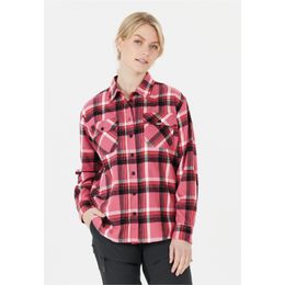WHISTLER Damen Fleeceshirt "Christer", rot, Gr. 36, kariert, 100% Baumwolle, Shirts, aus weichem Baumwollmaterial