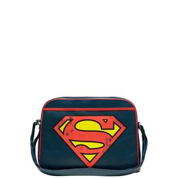 logoshirt Damen Schultertasche "Superman - Logo", blau, Lederimitat, bedruckt, mehrfarbig, Taschen, mit coolem Superman-Logo