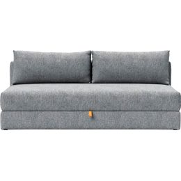 Schlafsofa, B:200cm H:87cm T:105cm, grau, INNOVATION LIVING , 525 - Mixed Dance, Light Blue 100% Polyester;565 - Twist_Granite 100% Polyester,