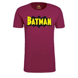 logoshirt Damen T-Shirt "Batman Wings", rot, Gr. L, unifarben, 100% Baumwolle, Shirts, mit trendigem Superhelden-Print
