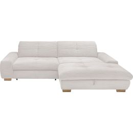 Ecksofa, B:276cm H:89cm T:198cm, grau, SET ONE BY Musterring, 100% Polyester, Wohnzimmer, Sofas, "SO 1200 inkl. Sitztiefen- & Rückenverstellung für