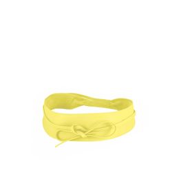 Damen Tailleng&uuml;rtel "Summertime", gelb, Basic, Collezione Alessandro, unifarben, Lederimitat, G&uuml;rtel, aus weichem Material zum Binden