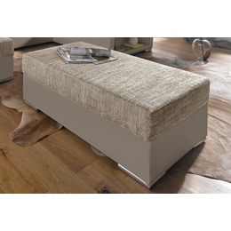 Hocker Collection AB, B:100cm H:40cm T:70cm, braun, Microfaser PRIMABELLE (100% Polyester) / Struktur ( 20% Polyacryl, 80% Polyester );Kunstleder
