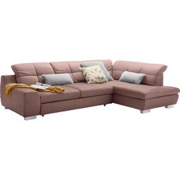 Ecksofa, B:292cm H:89cm T:212cm, lila, SET ONE BY Musterring, 100% Polyester, Wohnzimmer, Sofas, "SO 1200 inkl. Sitztiefen- & Rückenverstellung für