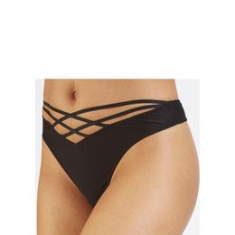 Vivance Damen String, Gr. 36, schwarz, Microfaser, Obermaterial: 60% Polyamid, 35% Polyester, 5% Elasthan, Unterhosen, mit verf&uuml;hrerischem