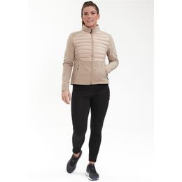 Endurance Damen Laufjacke "Beistyla", beige, Gr. 42, kariert, unifarben, 100% Nylon, Jacken, mit wasserdichter Funktion