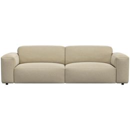3-Sitzer FLEXLUX, B:252cm H:73cm T:102cm, beige, 100% Polyester, Sofas, "Lucera Sofa, super bequem durch hochwertigen Sitzaufbau mit Kaltschaum",