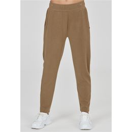 ENDURANCE ATHLECIA ATHLECIA Damen Sweathose "Jillnana", beige, Gr. 36, unifarben, 51% Polyester, 44% Modal, 5% Elasthan, Hosen, mit recyceltem Polyester