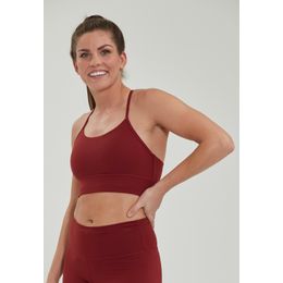 Endurance Damen Sport-BH "Raleigh", Gr. XL, rot, 75% Nylon, 25% Elasthan, unifarben, BHs, mit Quick Dry-Technologie